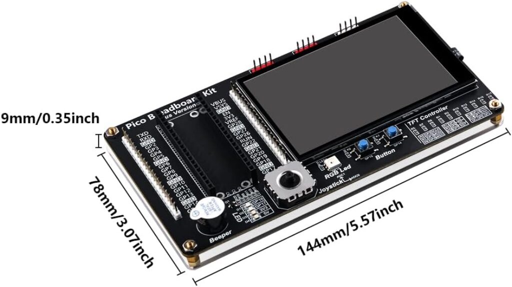 GeeekPi GPIO Expansion Module with 3.5inch Screen for Raspberry Pi Pico ...